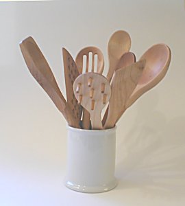 Cook's tools from Armchair World - Amish wood utensil set